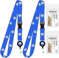 China Custom Logo Polyester Lanyards 2cm Width 90cm Length for Office Events for sale