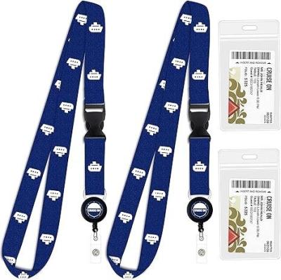 China Custom Logo Lanyards Polyester Material for Office Occasions for sale