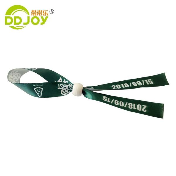 Quality Woven Festival Colorful Custom Polyester Fabric Wristband for Unlimited Usage for sale