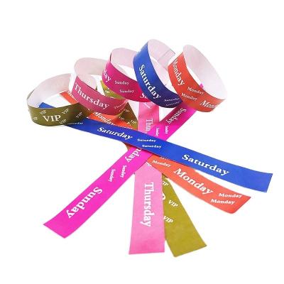 China Target End User Guest/VIP/Vendor/Admission Convenient Waterproof Wristband for Event for sale