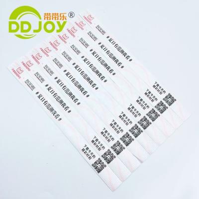 China Target End User Guest/VIP/Vendor/Admission Convenient Waterproof Wristband for Event for sale