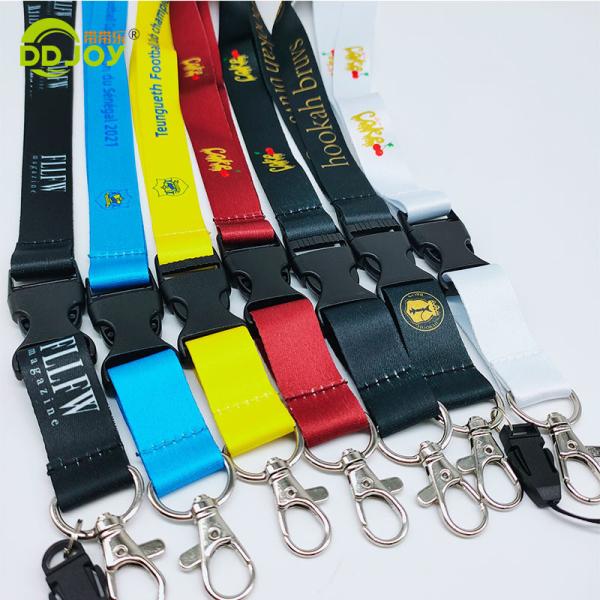 Quality Silk Screen Printing Polyester Neck Lanyards with Card Holders Keychain Mobile for sale