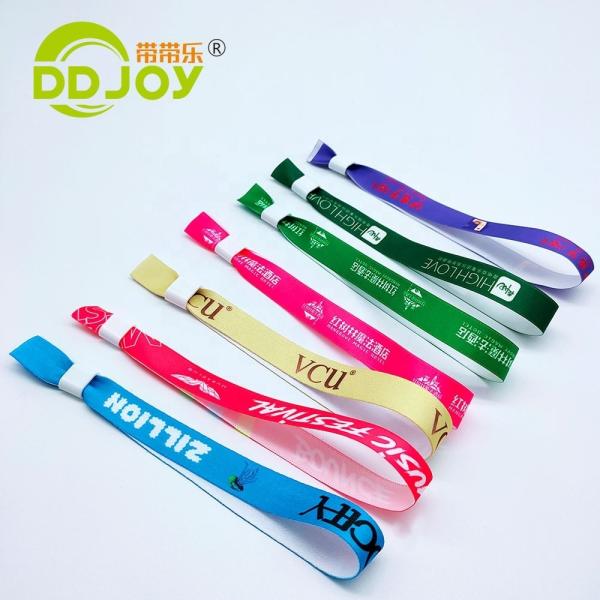Quality Waterproof Adjustable Festival Wristband with Custom Logo Printing and Recycled for sale
