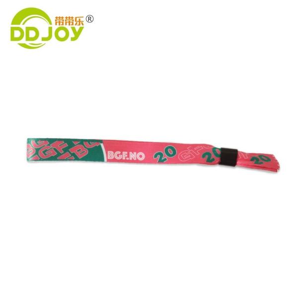Quality Usage Scenarios Personalized Satin Fabric Wristbands for Events Festivals for sale