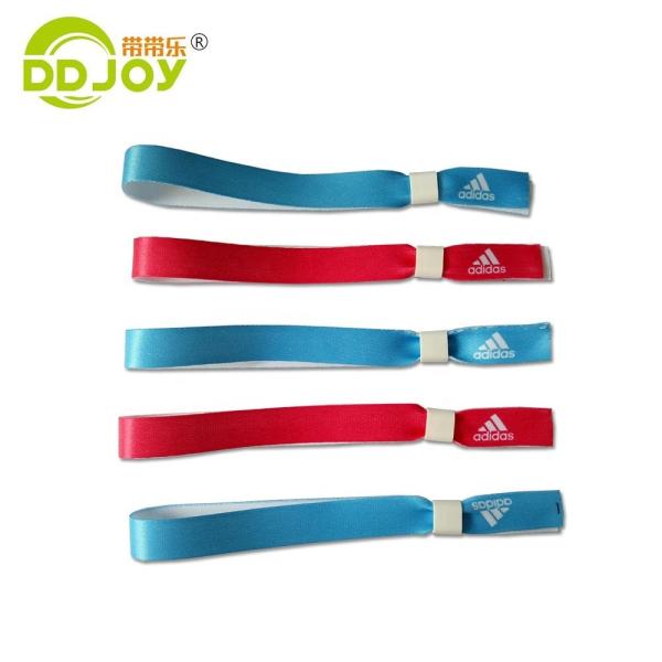 Quality Usage Scenarios Personalized Satin Fabric Wristbands for Events Festivals for sale