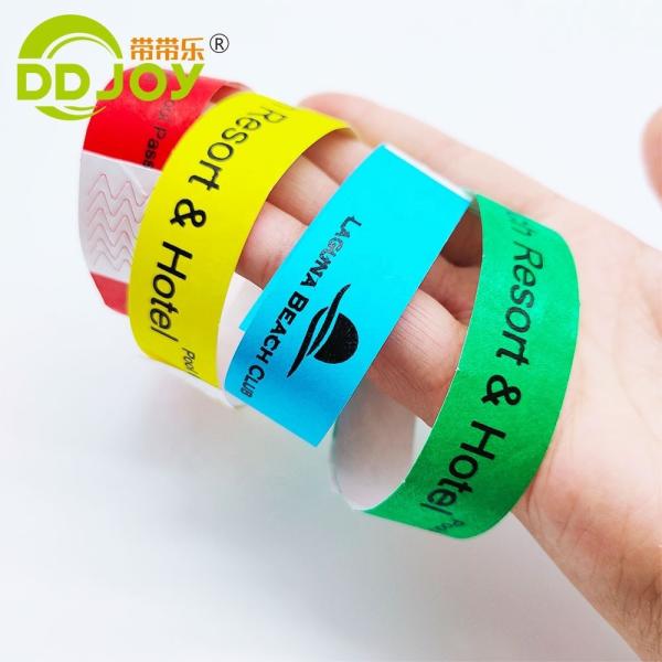 Quality Custom Arm Band for Holiday Events Waterproof Disposable Paper Tyvek Wristband for sale