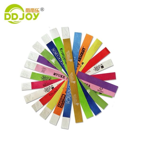 Quality Customizable Tyvek Wristband Printable Disposable ID Wristband for Events and for sale