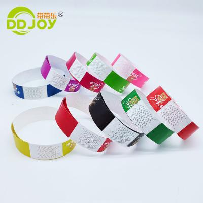 China Custom Event Wristband Holiday Events One Color Printing Vinyl Bracelets for Party for sale