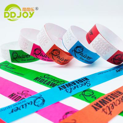 China Custom Event Wristband Holiday Events One Color Printing Vinyl Bracelets for Party for sale