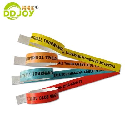 中国 プリント可能な腕帯 250*25mm 1インチ 感謝祭の日プレゼントのための使い捨て腕帯 販売のため