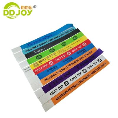 中国 プリント可能な腕帯 250*25mm 1インチ 感謝祭の日プレゼントのための使い捨て腕帯 販売のため