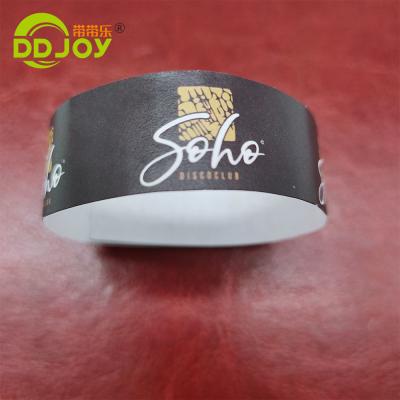 China 250*25mm/250*19mm Wasserdicht Papier Armband für Veranstaltungen und Identifizierung zu verkaufen
