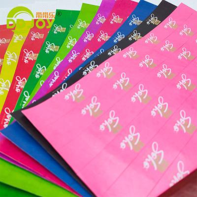 China 250*25mm/250*19mm Wasserdicht Papier Armband für Veranstaltungen und Identifizierung zu verkaufen
