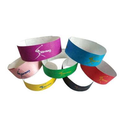 China Custom Tyvek Waterproof Wristband for Event Party Festival and Wedding OEM Customized for sale