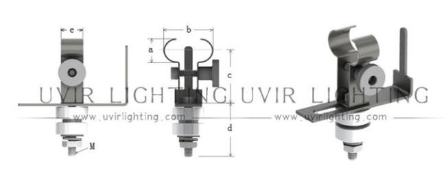 supporto della lampada di 14mm IR, supporto infrarosso 4 della lampada di calore del tubo del gemello del CE