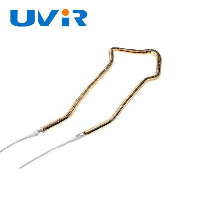 China Gold Coated 3D Infrared Heater Quartz Tube 45-480V 150-6000W for sale