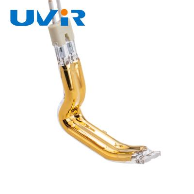 中国 150-6000w L字型二重赤外線熱する管金によってめっきされるOEM 販売のため