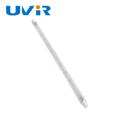 China Straight Frosted Infrared Heating Lamp Tube Single Tube Short Wave For Infrared Heater for sale