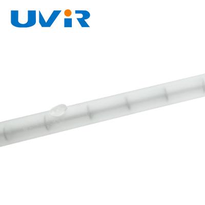 China Straight Frosted Infrared Heating Lamp Tube Single Tube Short Wave For Infrared Heater for sale