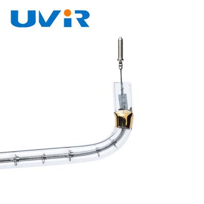 China 200-4000W U-type Quartz Heater Halogen Tube , 2D Clear Short Wave Ir Lamps for sale