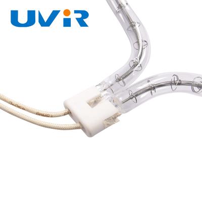 China 3D Shape Infrared Heating Element Tube Clear Quartz Halogen Tube For Heating Equipment Components for sale