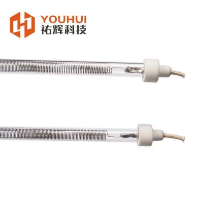China Clear quartz tube ir lamp Customizable U type Infrared Heating Element Tube 200-6000w for sale