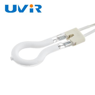 Cina radiatore infrarosso dell'alogeno del quarzo di 500W Ring Infrared Lamps White Reflector per produzione industriale in vendita