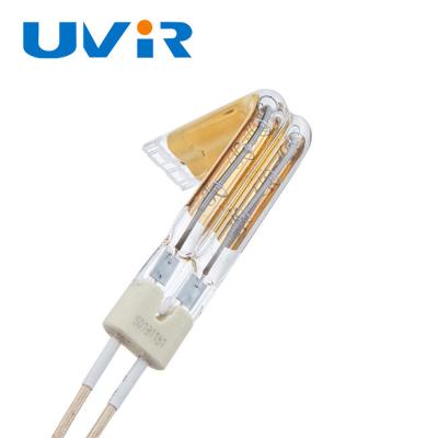 China Goldbeschichtung Infrarot-Heizungselement Rohr L-Typ Quarzglasmaterial for sale