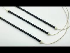 Einzelröhren-Quarz-Infrarotlampe, schwarze Röhren-Halogenlampe für industrielle Heizung