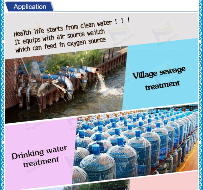 40g - 100g 水産養殖のための大型オゾン発電機オゾン給水系統