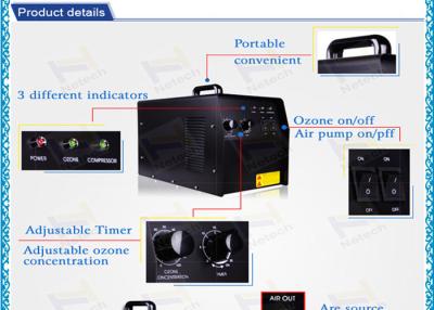 中国 7000mgオゾン発電機の煙の臭気型の取り外し/オゾン装置O3機械 販売のため