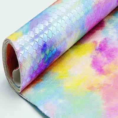 China Versatile Laser Engrave PU Leather Waterproof PU Fake Leather Colorful for sale