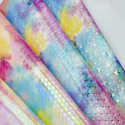 China Versatile Laser Engrave PU Leather Waterproof PU Fake Leather Colorful for sale