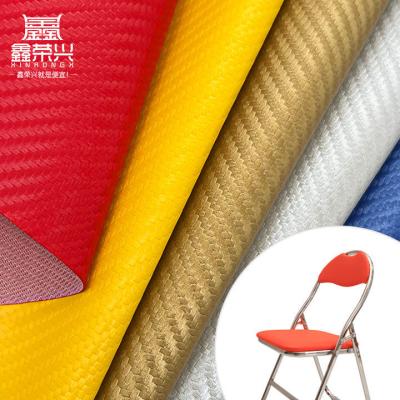 Cina Pelle sintetica PVC con grana in finta fibra di carbonio di colore brillante per scarpe, cuscini e interni auto, tessuto decorativo in vendita