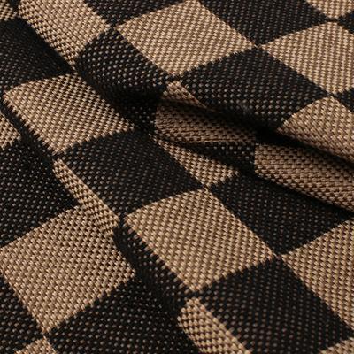 China 1.0mm Thick Linen Plaid Flax Fabric Waterproof Stretch Flocked Outdoor for Sofa Bag Car Seat Belt Faux Leather Woven Backing for sale