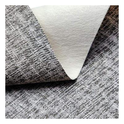 China Pvc Sammeld Ruck Pattern Faux Synthetic Leather Colorful Printing Wallet Case Shoes Notebook Leather Fabric for sale