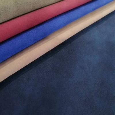 中国 PU ヌバックレザー 合成皮革生地 イミテーションコットン底 靴 バッグ ノートブック生地 スポット卸売 販売のため