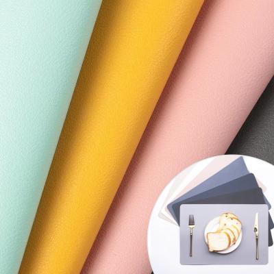 China 1.8mm Thickness Cowhide Pattern Waterproof PVC Leather for Bags and Shoes Double-sided Artificial Synthetic Leather for sale