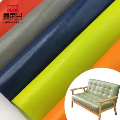 China PVC Knitting Cloth R64 Pattern Leather Artificial Synthetic Fanx Leather  Car Sofa Leather Fabric Wholesale for sale