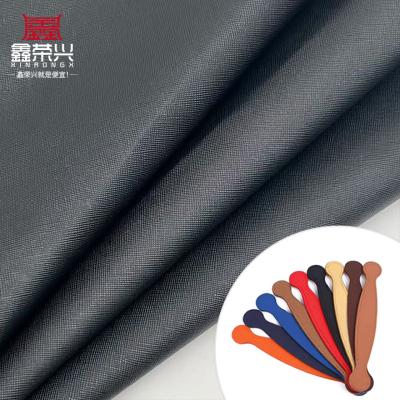 China Hot-sale Pvc Classic Cross Pattern Grain  Artificial Synthetic Leather Cheap Price Chair Sofa Shoes Car Foot Mat Faux Leather for sale