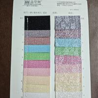 China XR Glitter Synthetic Leather Rice Pattern Floral Pattern 1.0mm 54inch Width for Bags Shoes for sale