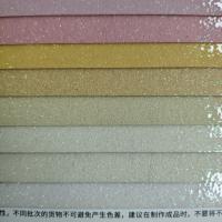 China Laser Macaron Holographic Leather with Mesh Backing 1.0mm Thickness 54 Inch Width for sale