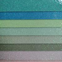 China Laser Macaron Holographic Leather with Mesh Backing 1.0mm Thickness 54 Inch Width for sale