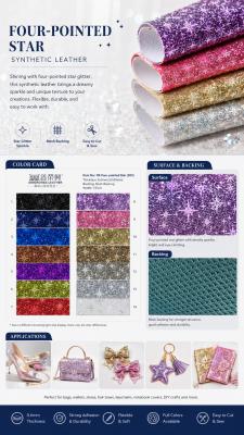 China FOUR-POINTED STAR SYNTHETIC LEATHER for sale