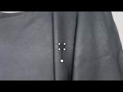 PVC Lambskin Grain Faux Leather Stretch Blackout Waterproof Synthetic Leather for Garment Clothing Pants Dress