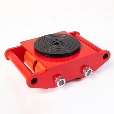 China Industrial Heavy Duty Cargo Trolley Small Heavy Duty Load Skates With Bearing Steel Rollers for sale