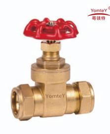 China yomtey brass compression gate valve for sale
