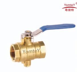 China yomtey brass  ball valve with Temperature-measuting for sale