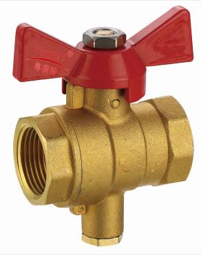 China YomteY Brass Ball Valve with Temperature measuring port for sale