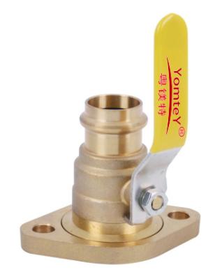 China YomteY Brass Press Rotating-Flanged Ball Valve for sale